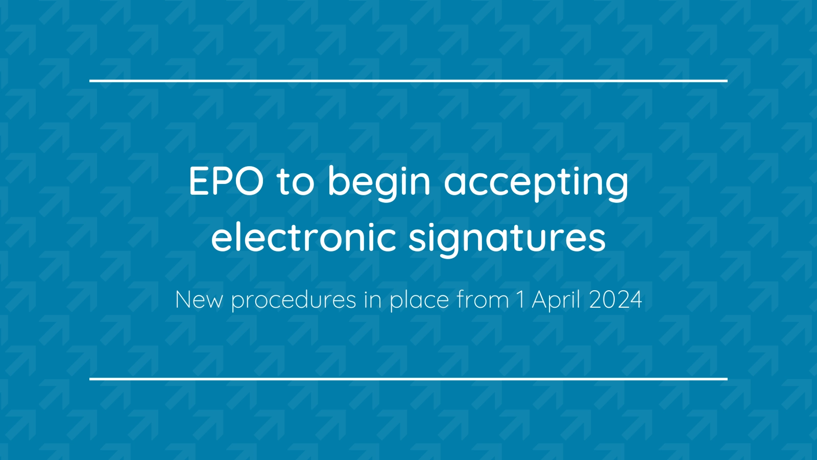 EPO simplifies transaction registration - Forresters